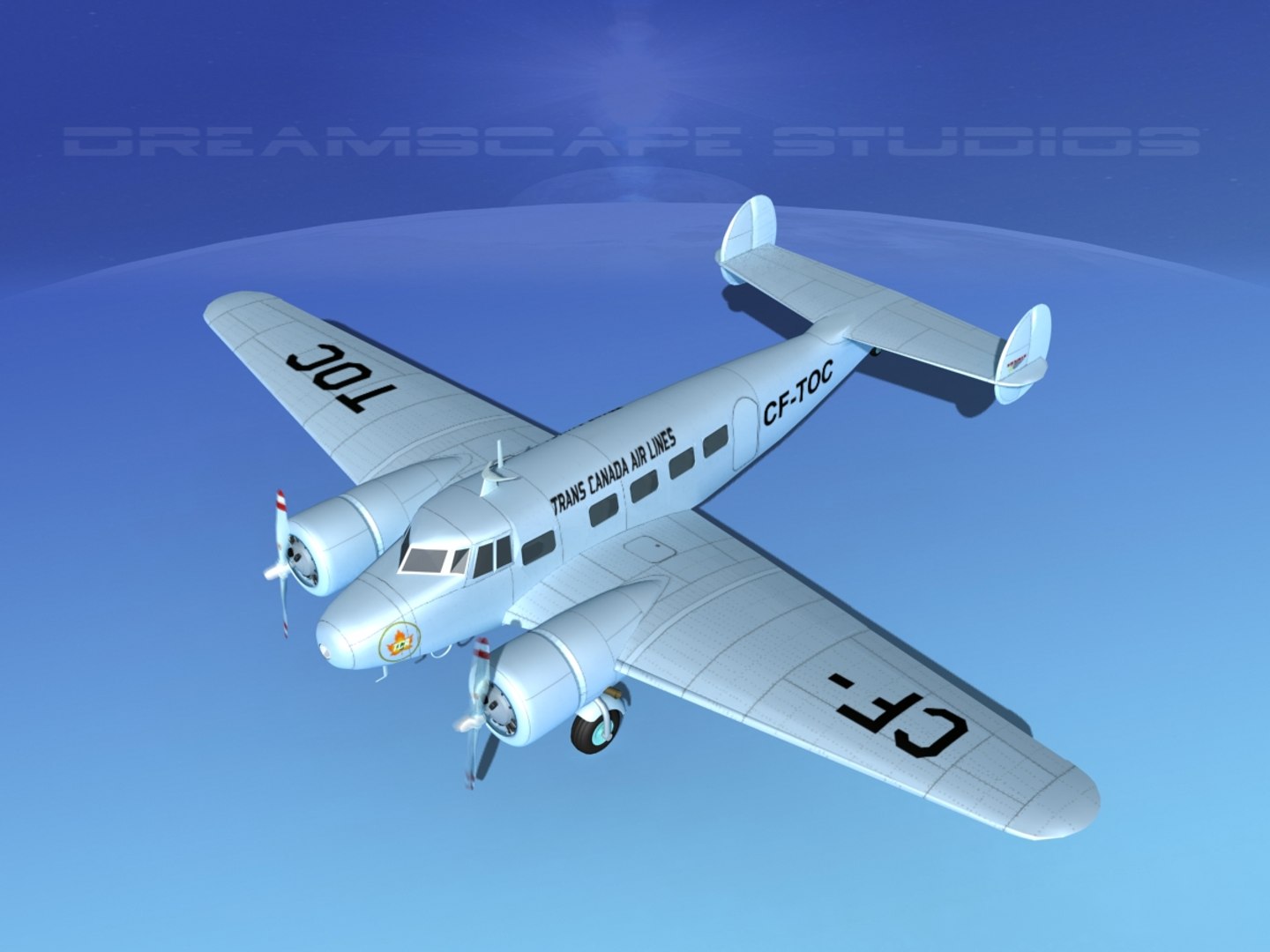 3d Model Of Propellers Lockheed L10 Electra