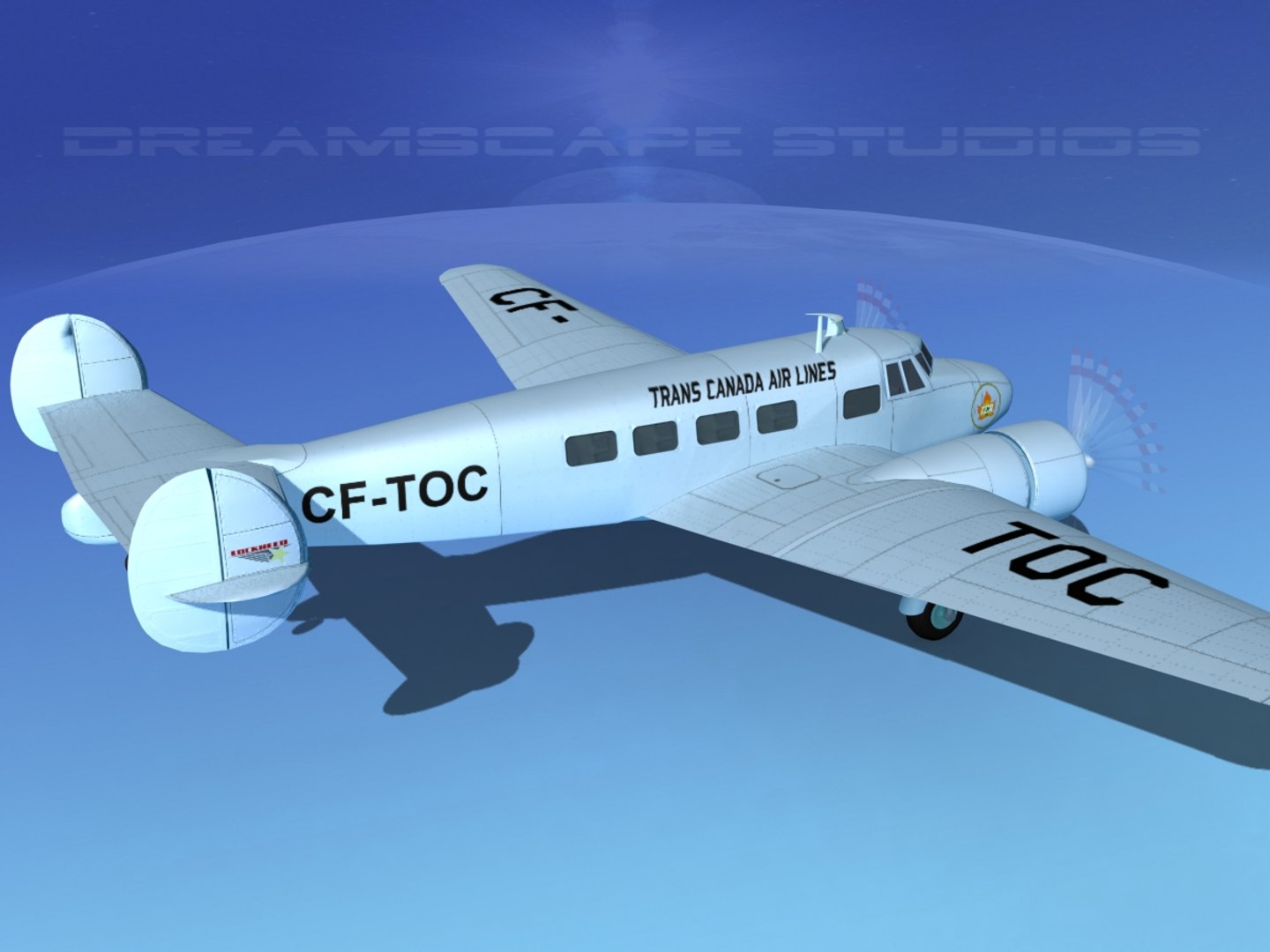 3d Model Of Propellers Lockheed L10 Electra