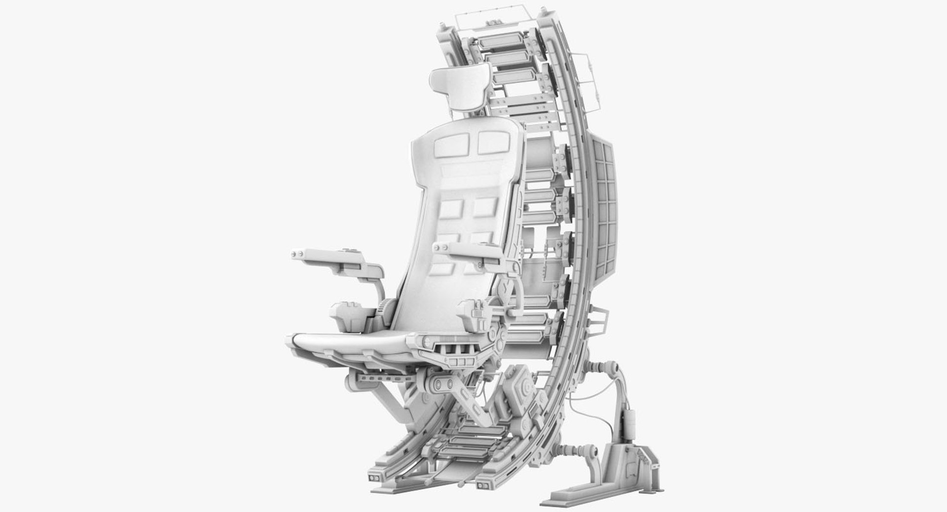 Science fiction futuristic chair 3D model - TurboSquid 1296602