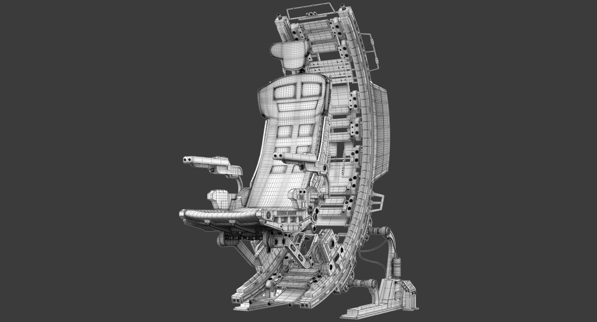 Science fiction futuristic chair 3D model - TurboSquid 1296602