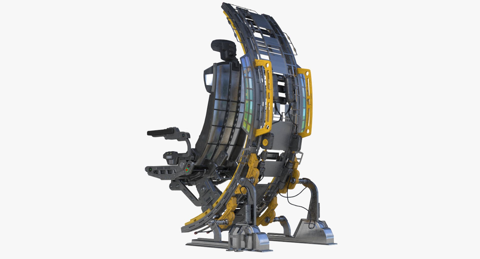 Science Fiction Futuristic Chair 3D Model - TurboSquid 1296602