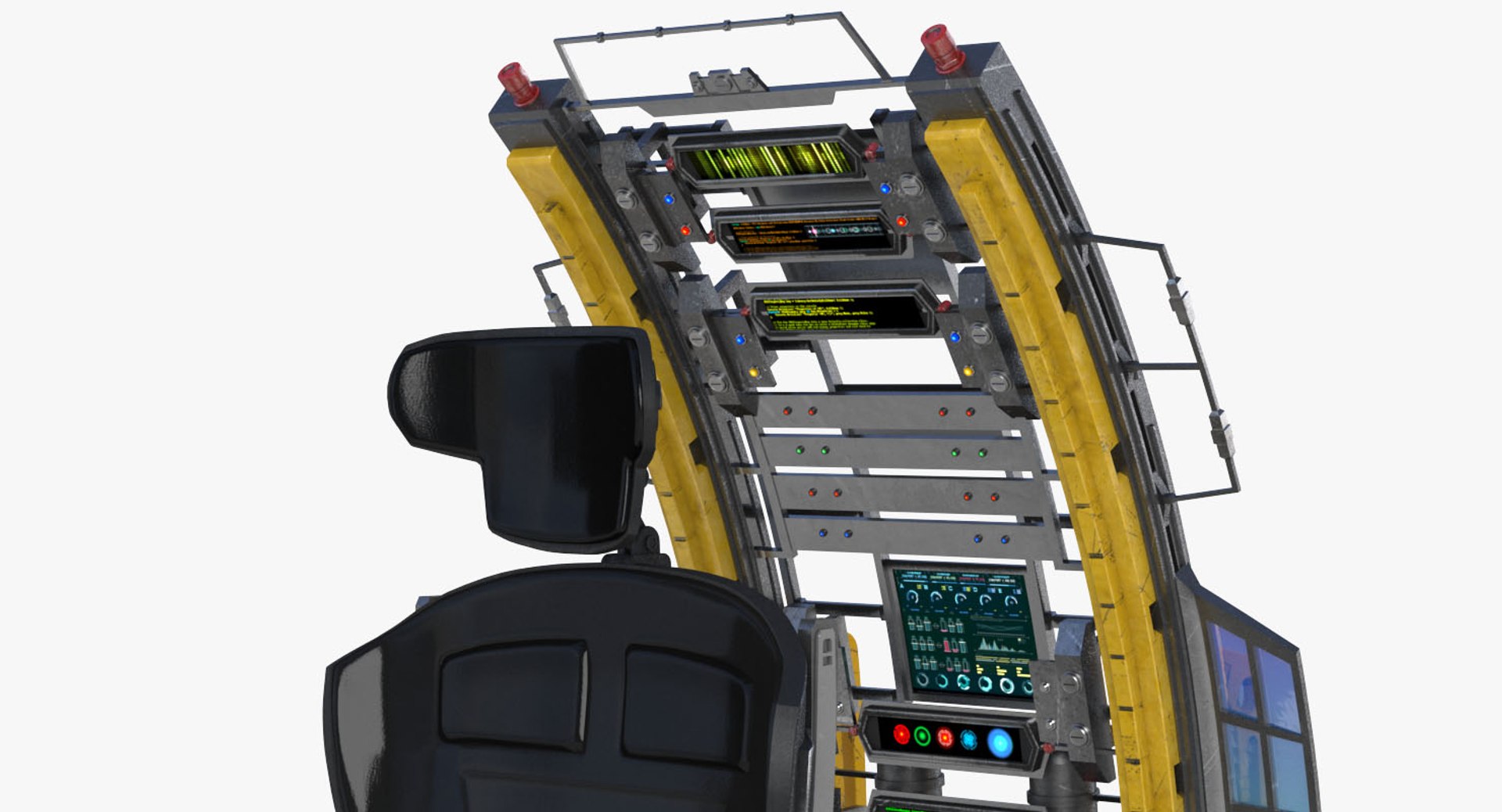 Science Fiction Futuristic Chair 3D Model - TurboSquid 1296602