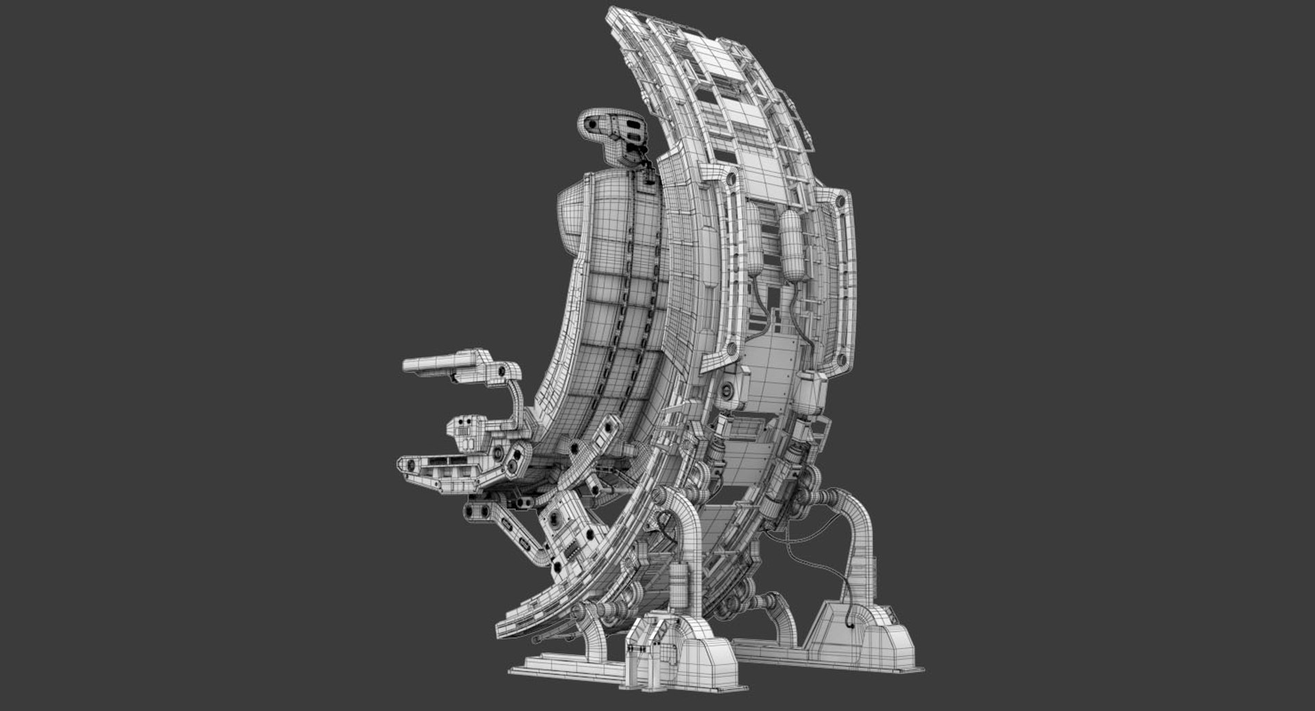 Science fiction futuristic chair 3D model - TurboSquid 1296602