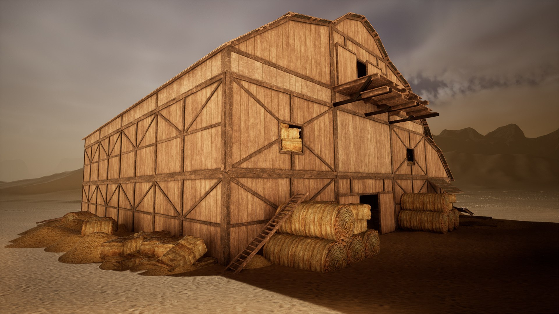 Modular Western Barn 30 Assets 3D - TurboSquid 2193012