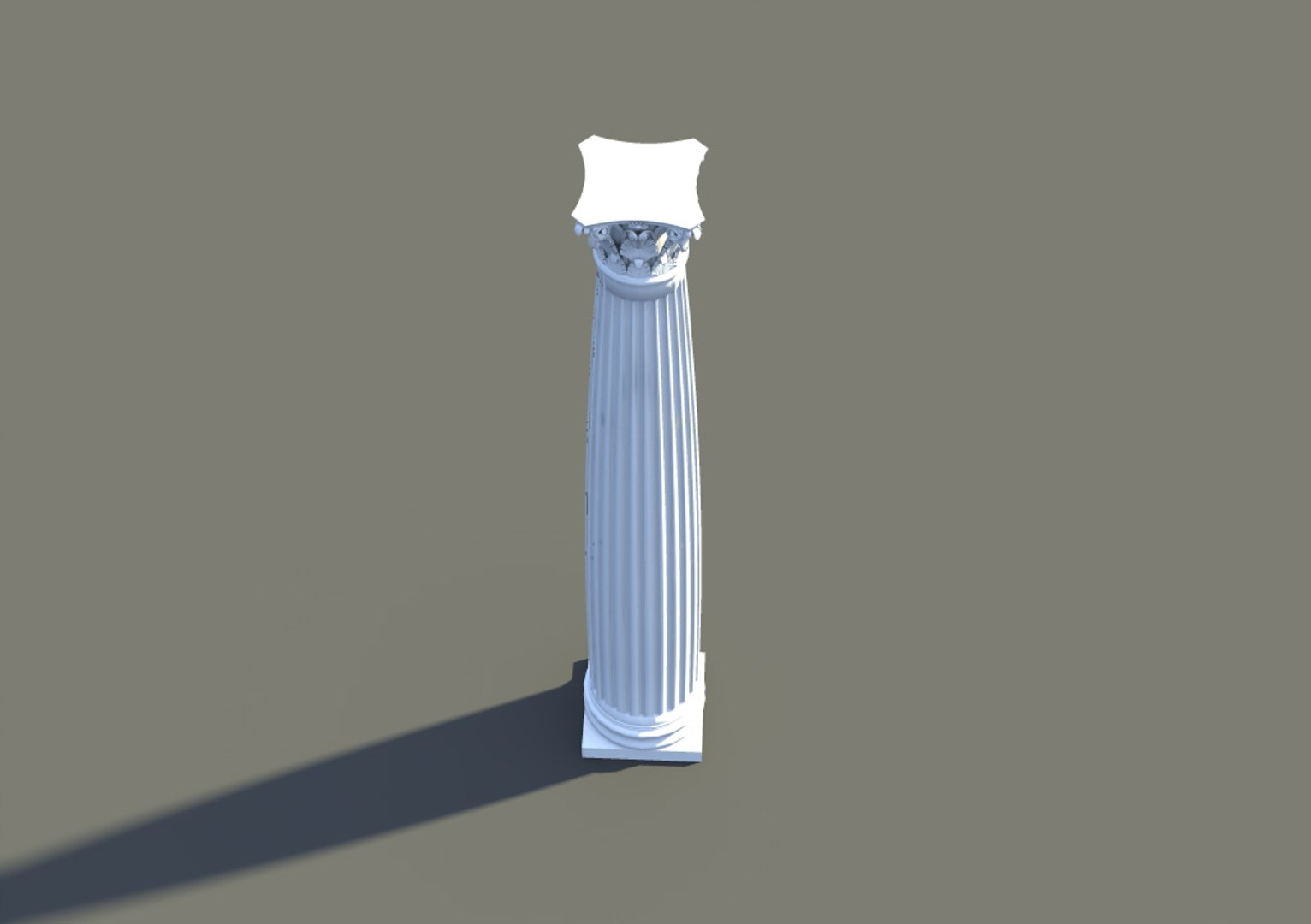 3d Corinthian Column Model