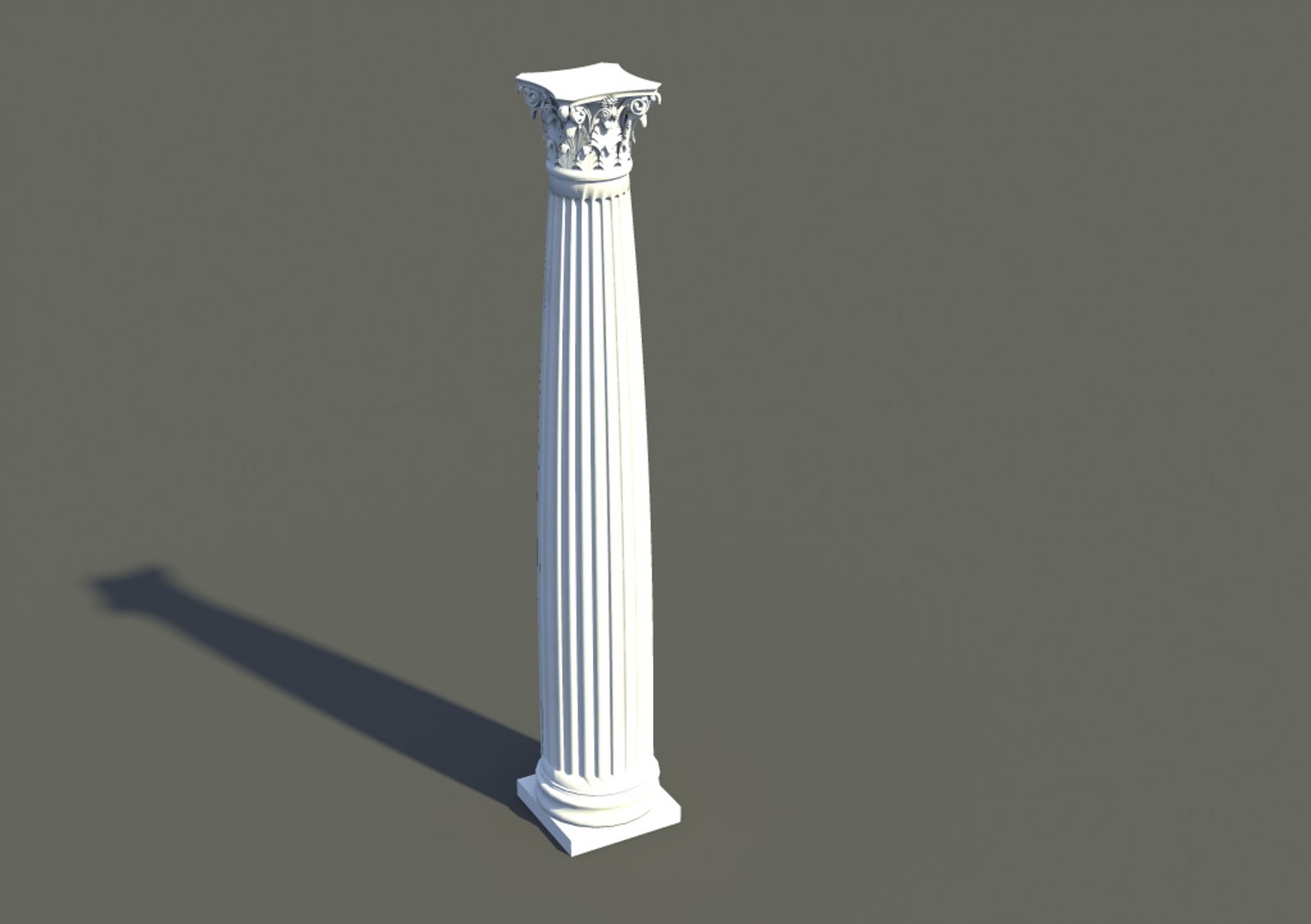 3d Corinthian Column Model