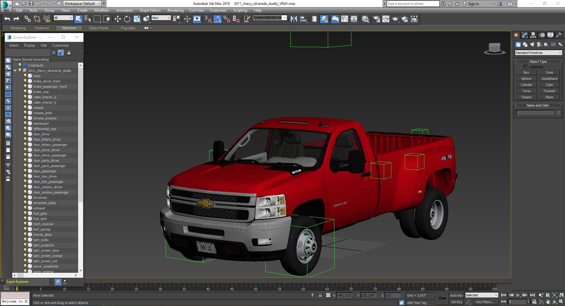 3D Model Dually Pickup Truck - TurboSquid 1619463