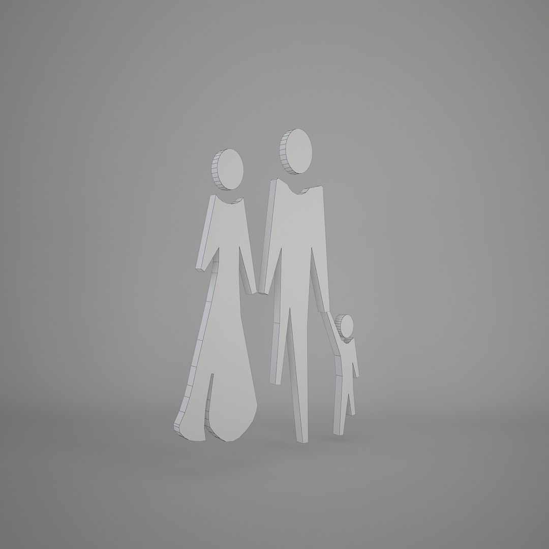 Simple woman man model - TurboSquid 1503028