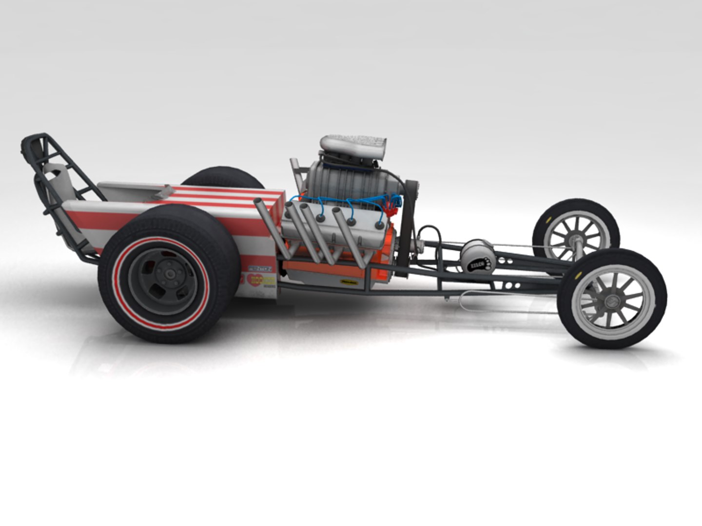 Slingshot Dragster Hemi Drag 3d Max