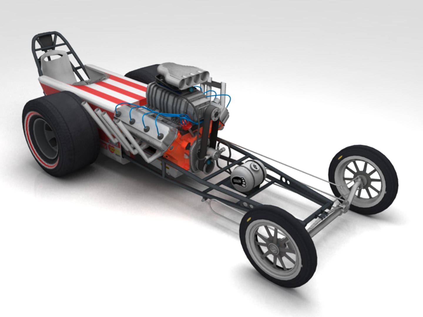 Slingshot Dragster Hemi Drag 3d Max