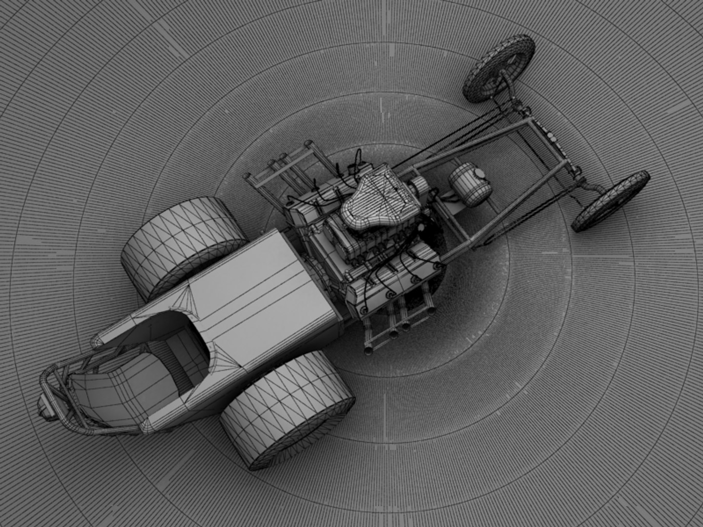 Slingshot Dragster Hemi Drag 3d Max