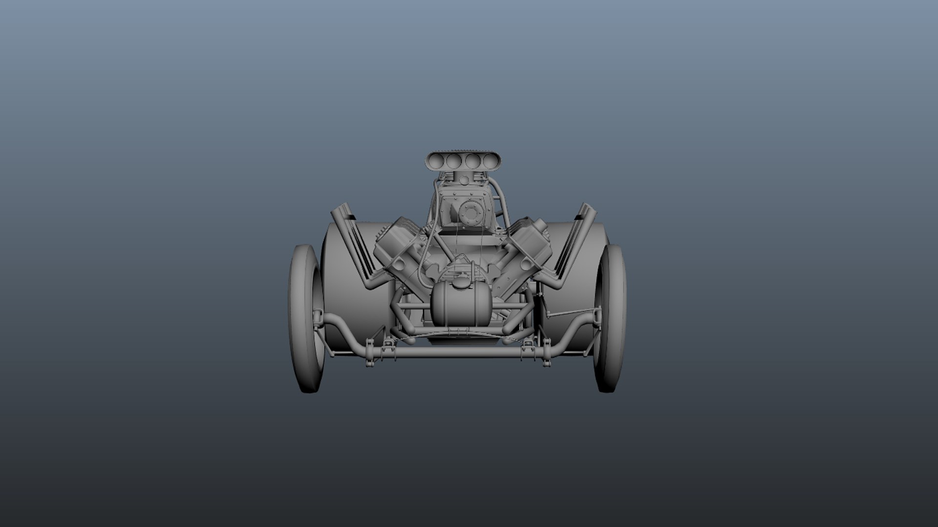 Slingshot Dragster Hemi Drag 3d Max