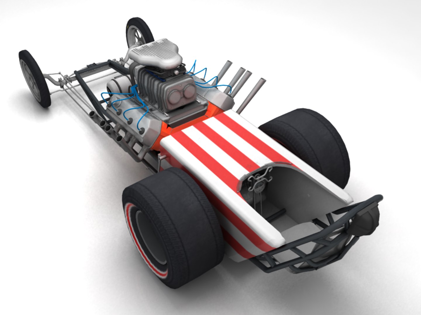 Slingshot Dragster Hemi Drag 3d Max