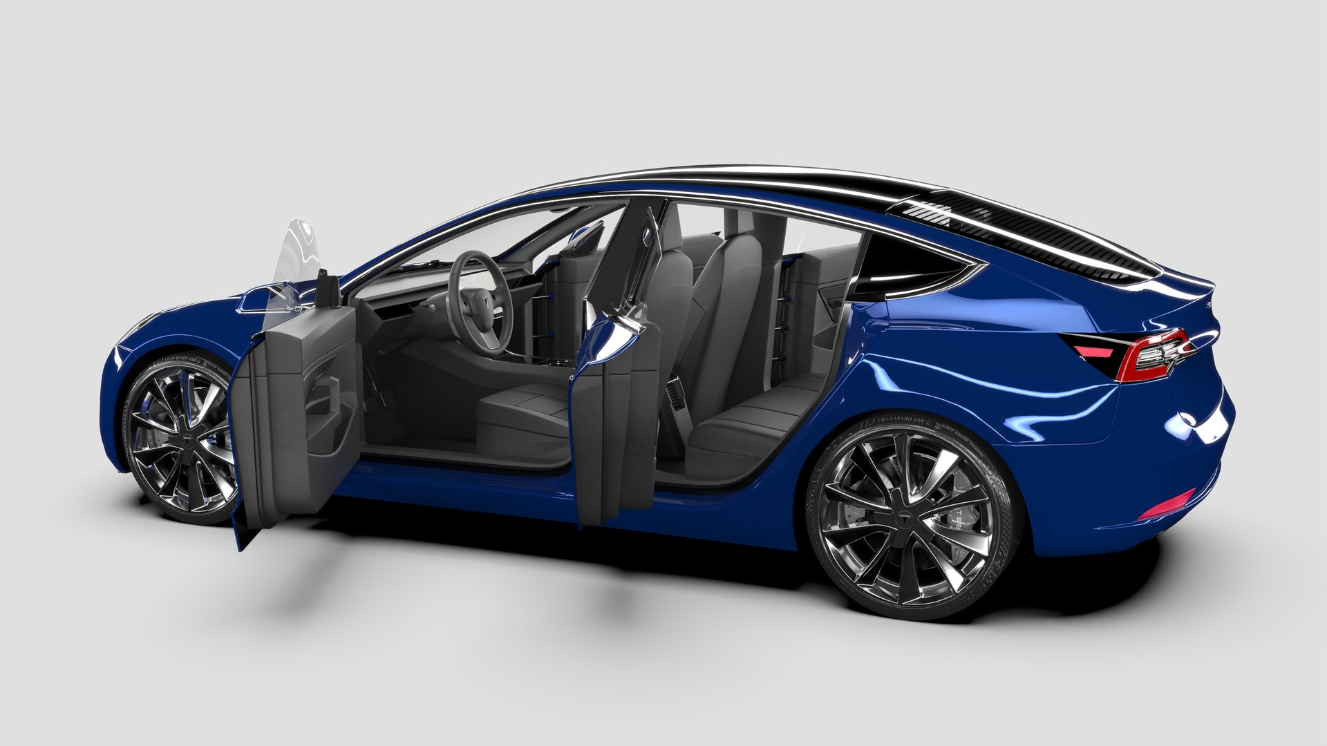Tesla Model 3 3D Model - TurboSquid 2057090
