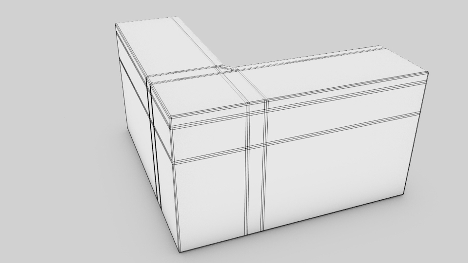 Free 3ds Model Kitchen Cabinet Corner