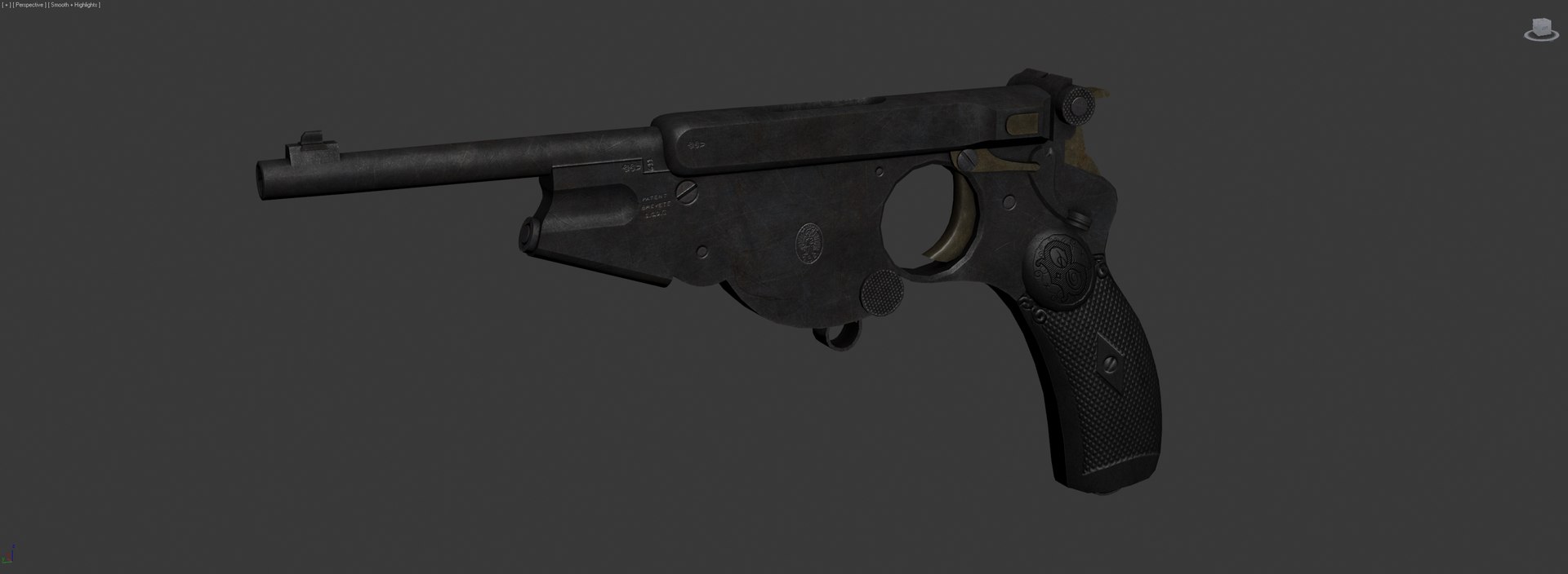 Bergmann 1896 pistol 3D model - TurboSquid 1402683