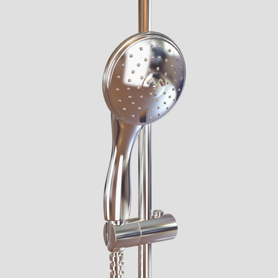 modern shower 3d model