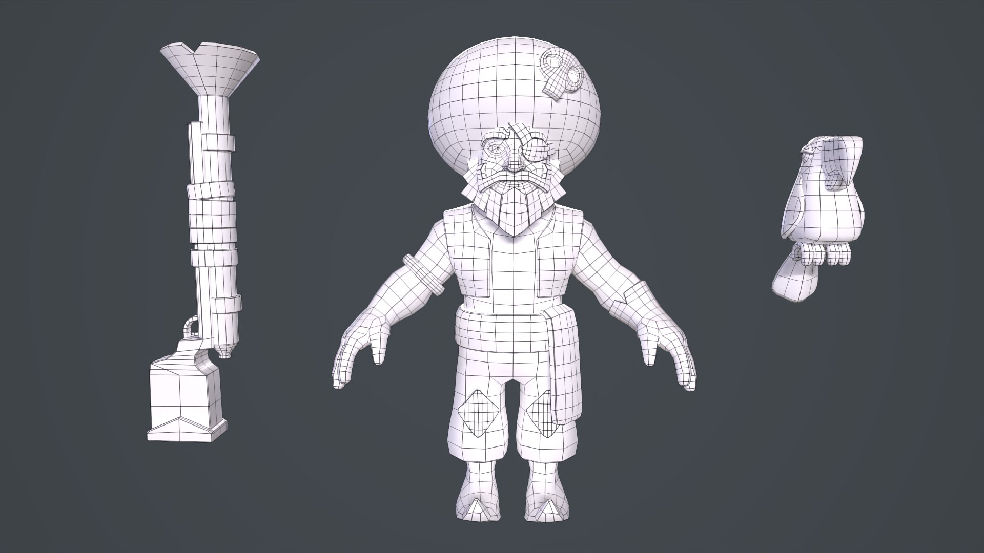 Stylized Pirate Warden Low-poly 3D Model 3D Model - TurboSquid 2313043