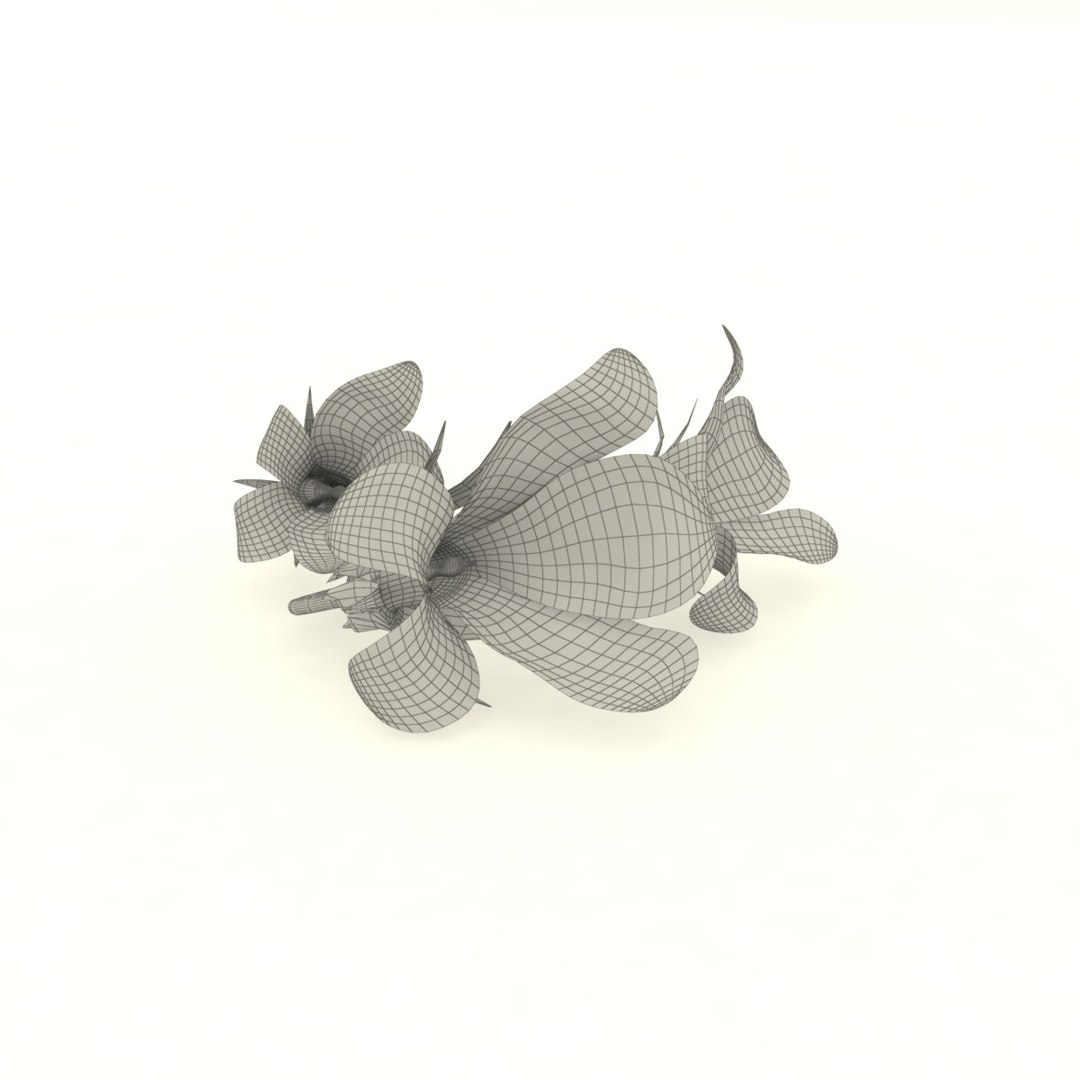 3D Model Violet Flower Plant Aroma - TurboSquid 1679922