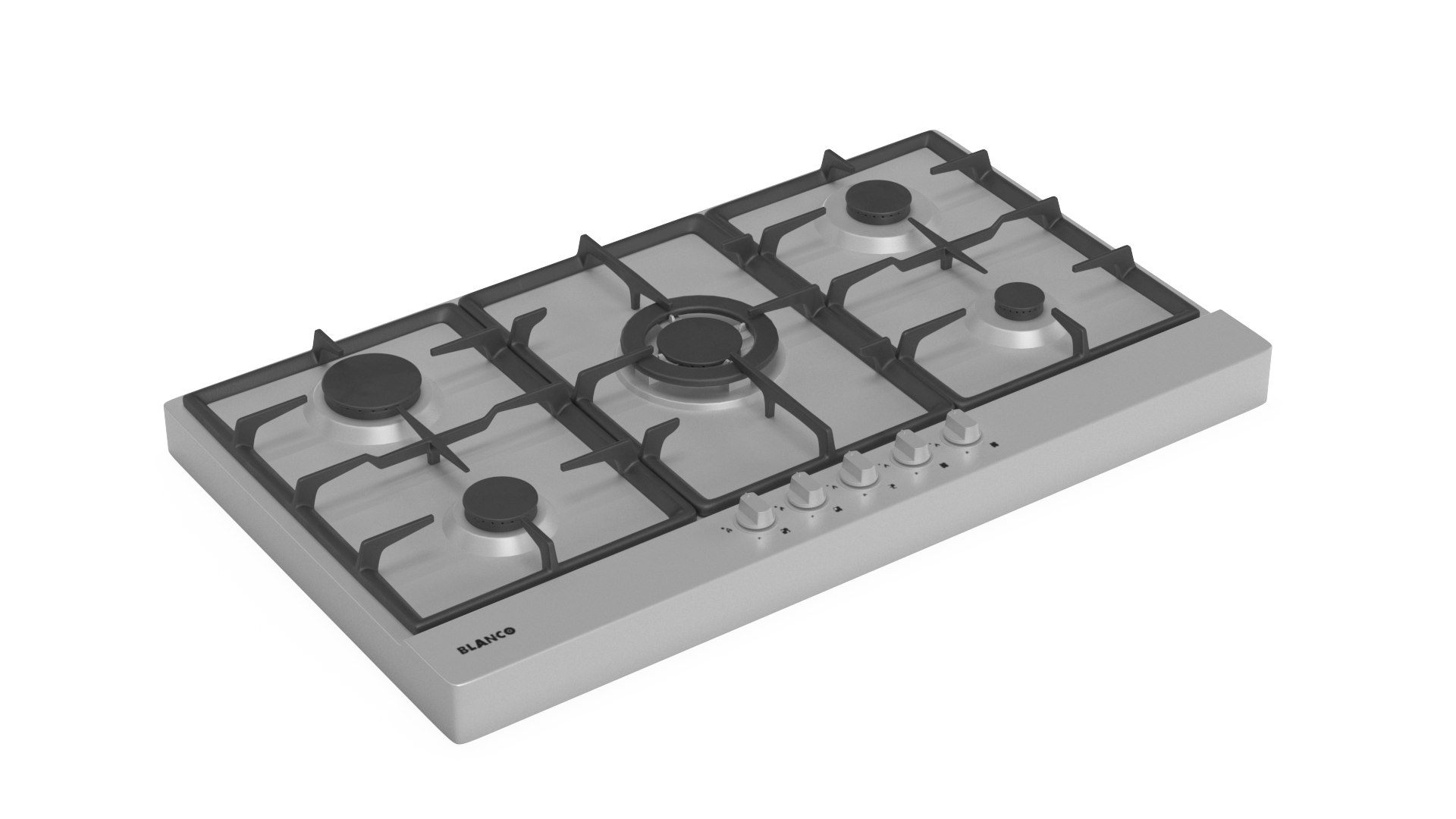 Blanco 90cm Natural Gas Cooktop BCG95X 3D Model - TurboSquid 2019616