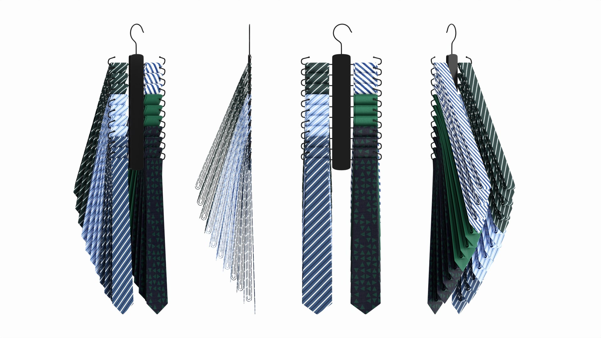 Store 20 Tie Hanger 3D Model - TurboSquid 2188097