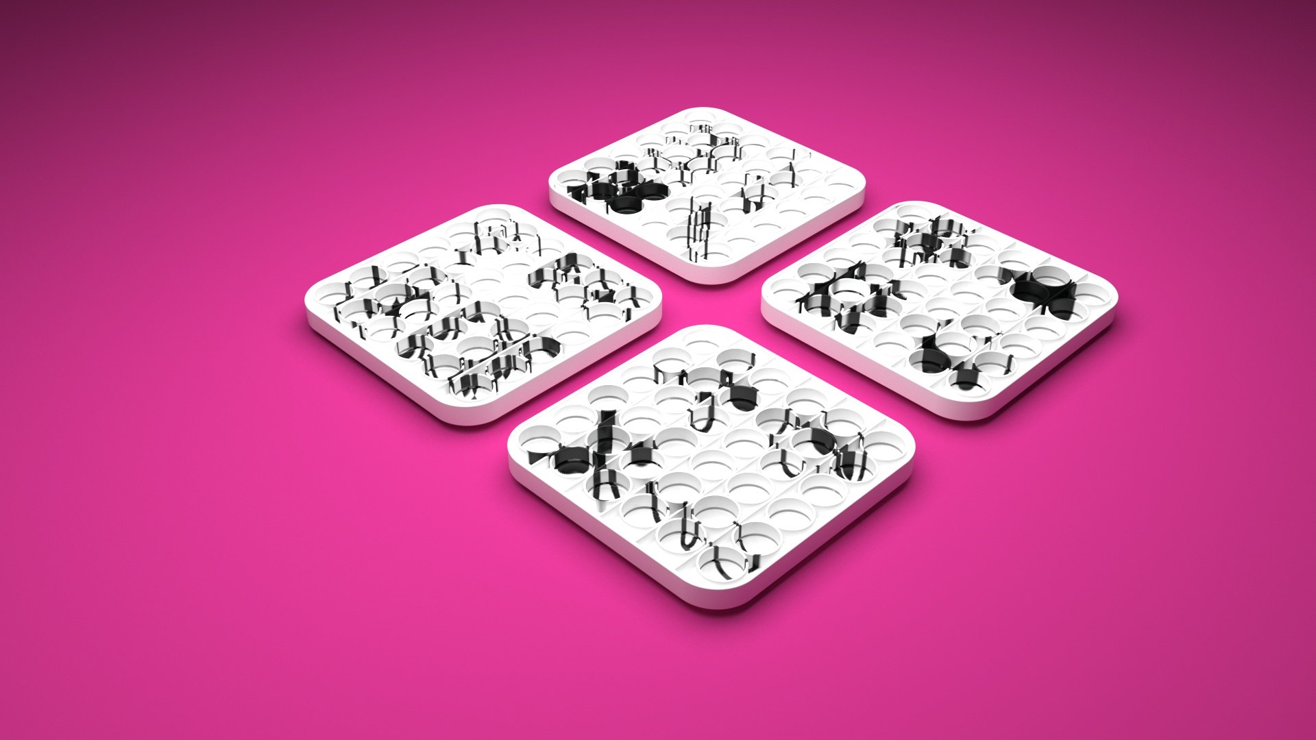 3D model Corel Wingdings Pop It Fidget Toys Set - TurboSquid 1798005