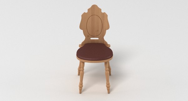 Rustic chair 3D model | 1146630 | TurboSquid