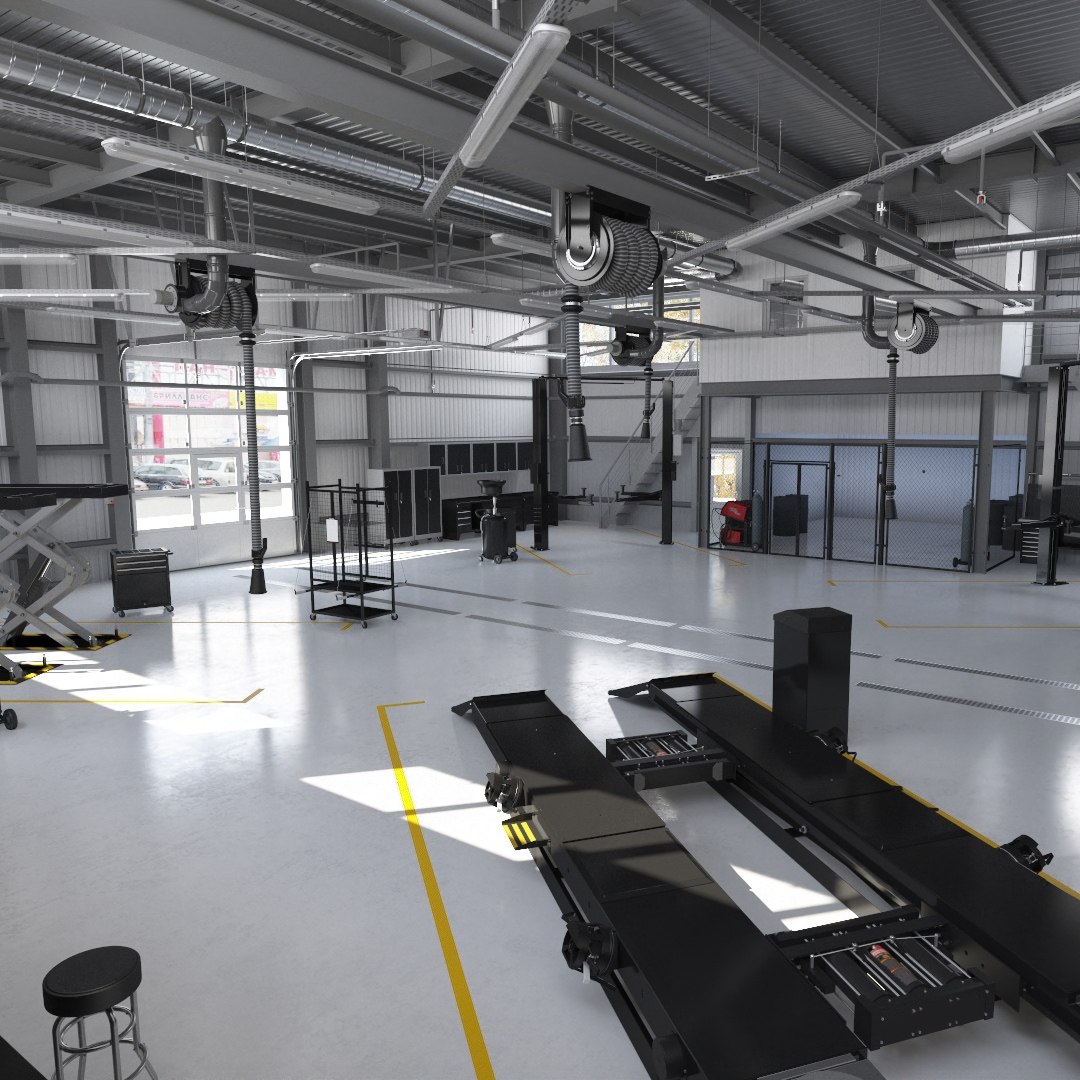 Car Service 5v2 3D - TurboSquid 2094750