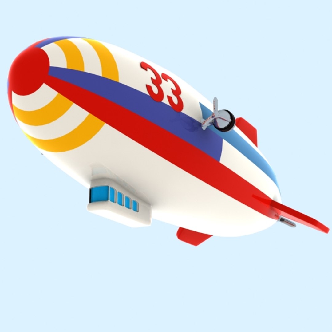 3dsmax Cartoon Airship Toon