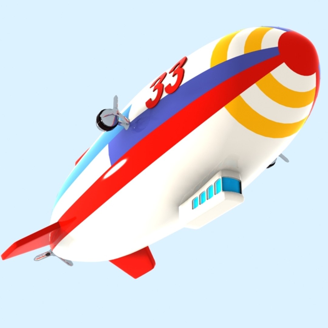 3dsmax Cartoon Airship Toon
