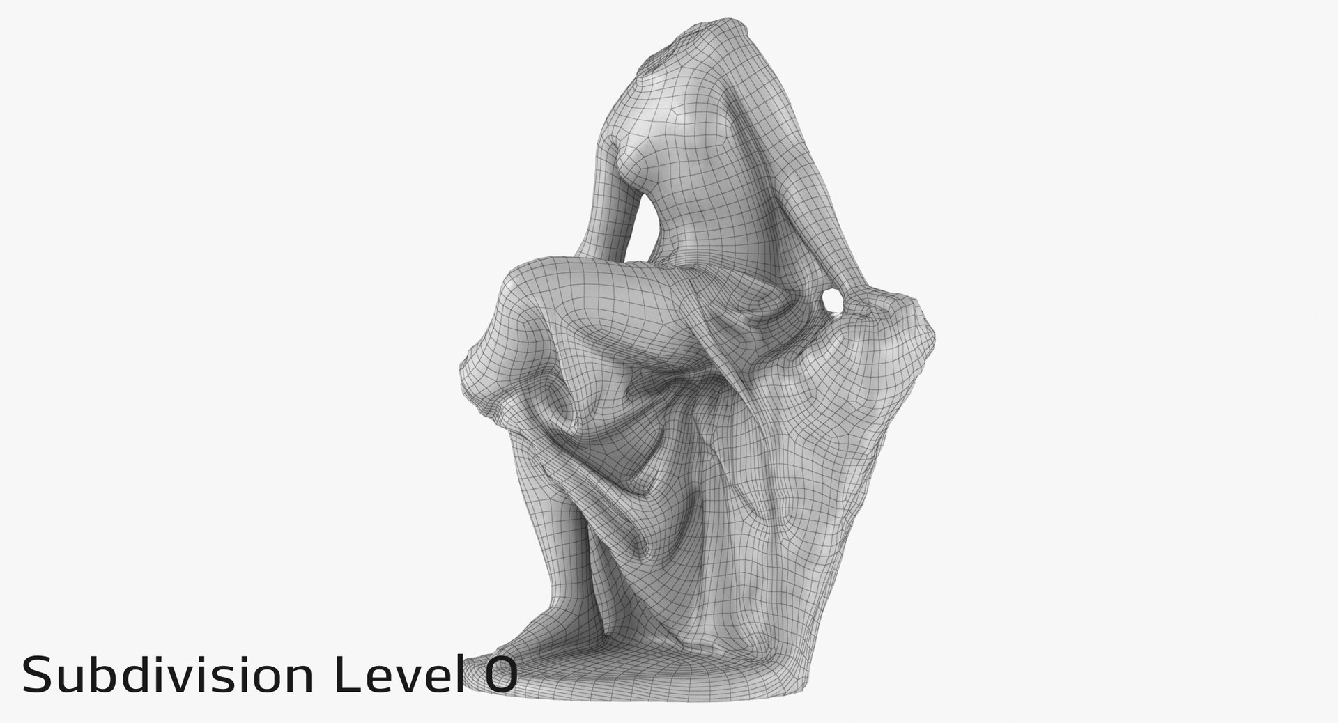 Seated Nymph Statue Model - TurboSquid 1291777