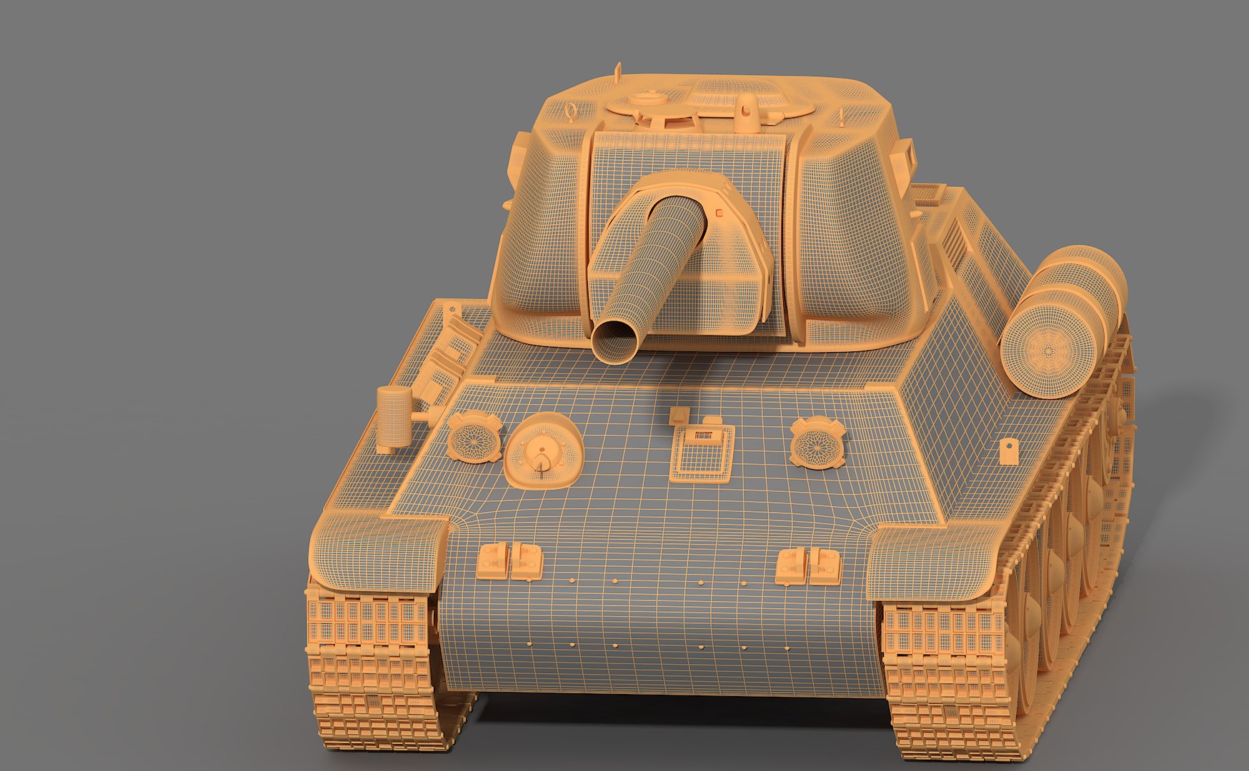 T34-57 Tank 3d Model