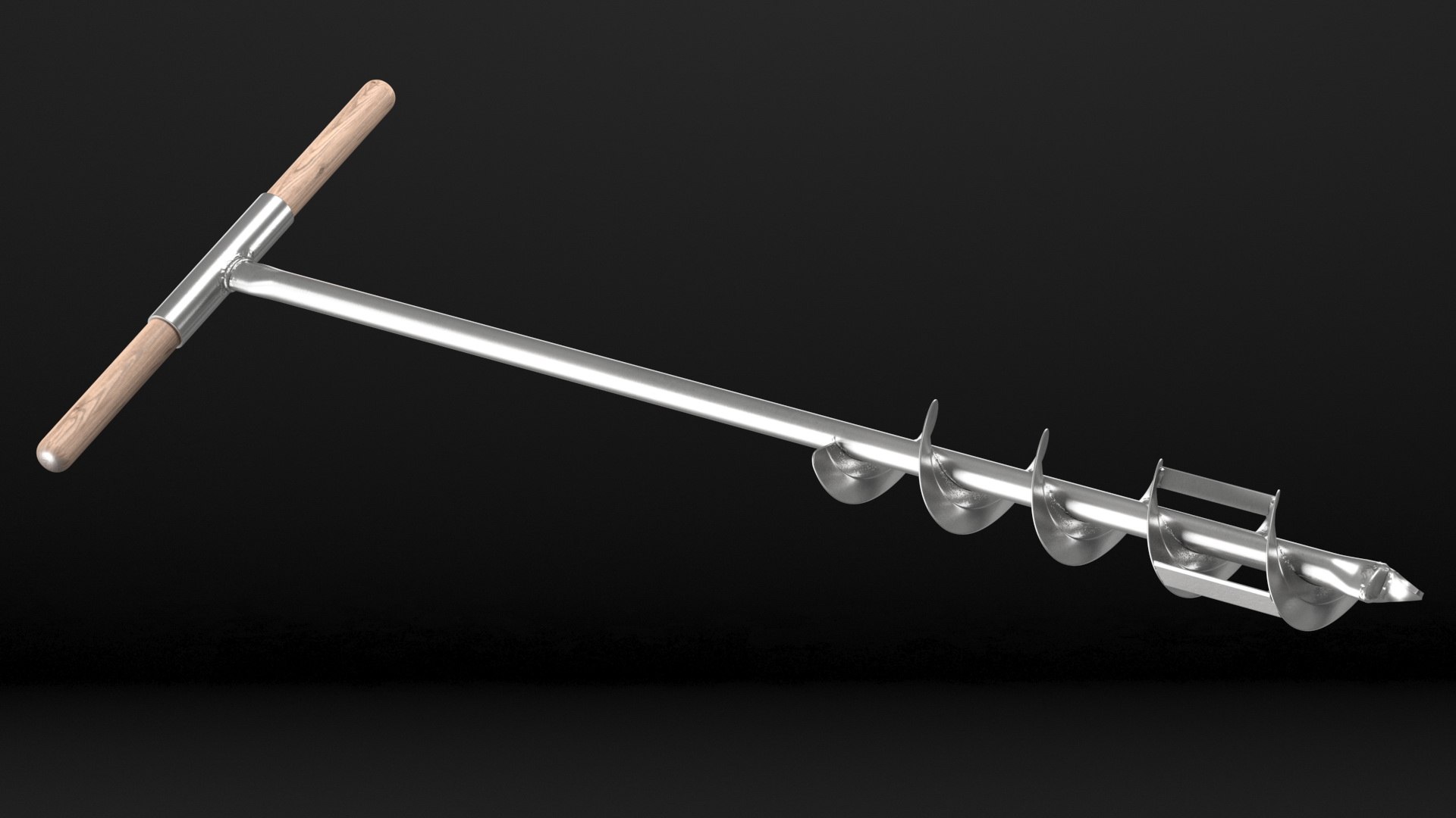 Steel Hand Drill 3D - TurboSquid 1919712