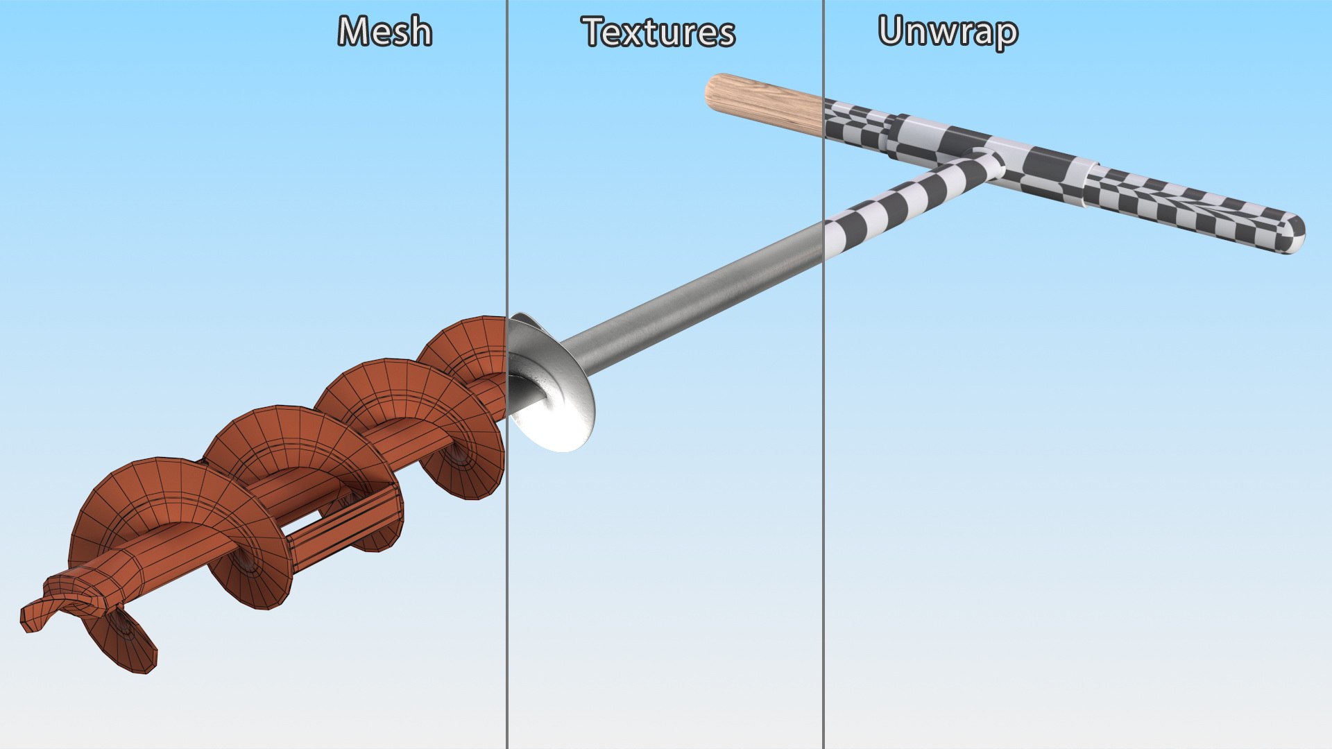 Steel Hand Drill 3D - TurboSquid 1919712