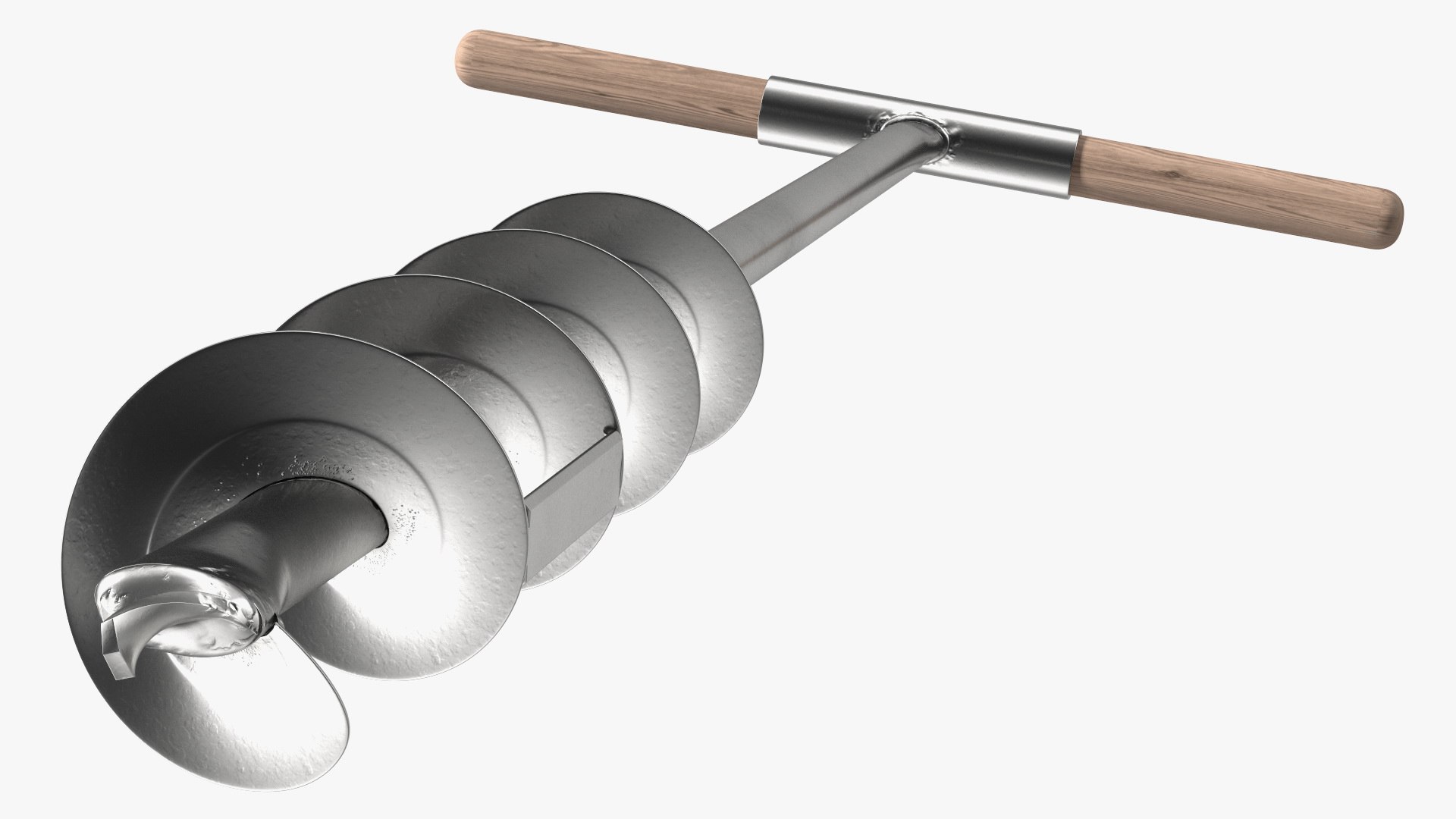 Steel Hand Drill 3D - TurboSquid 1919712