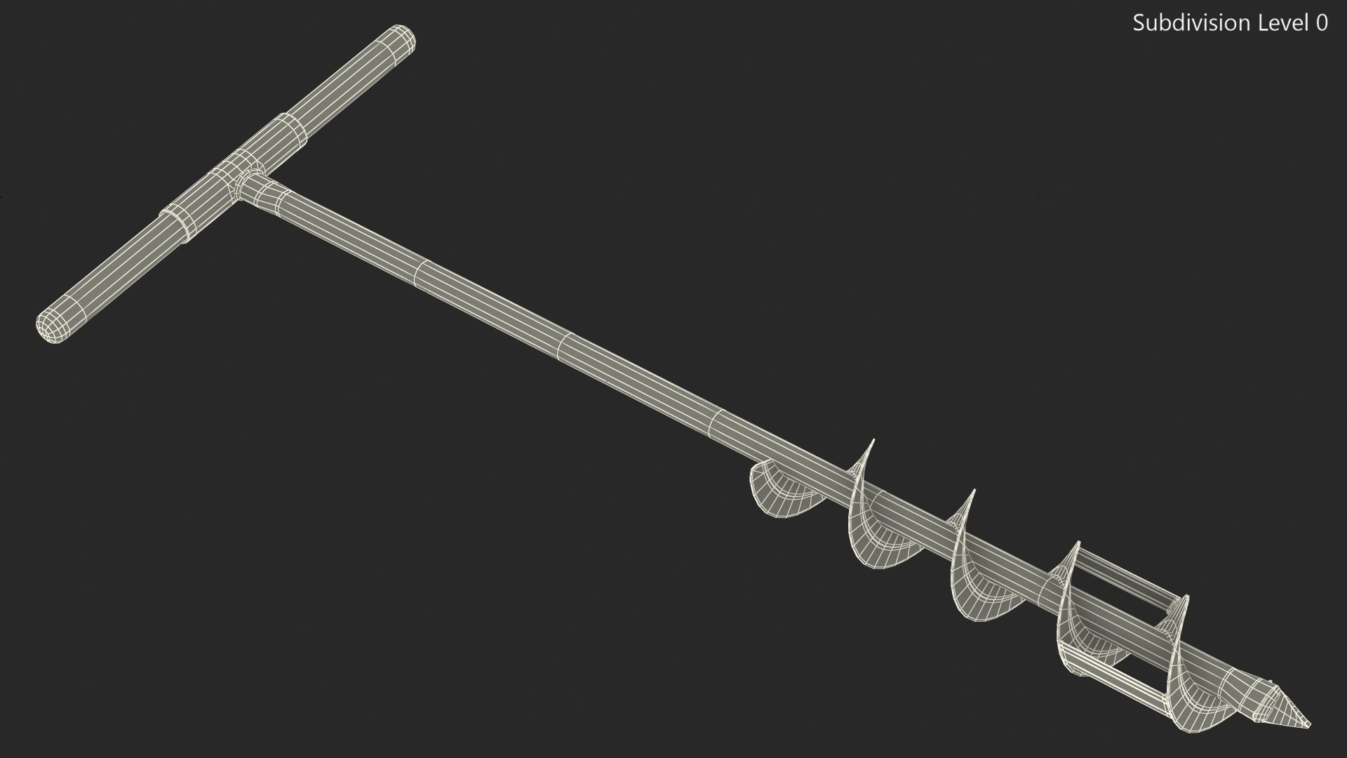 Steel Hand Drill 3D - TurboSquid 1919712