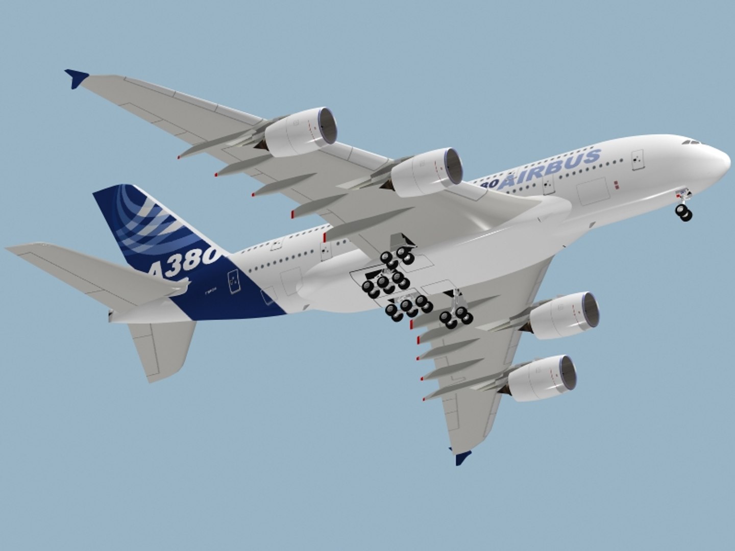 3d Model Airbus A380-800