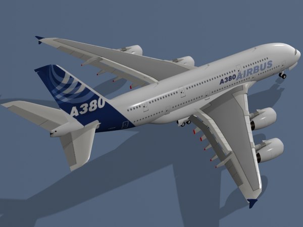 3d model airbus a380-800