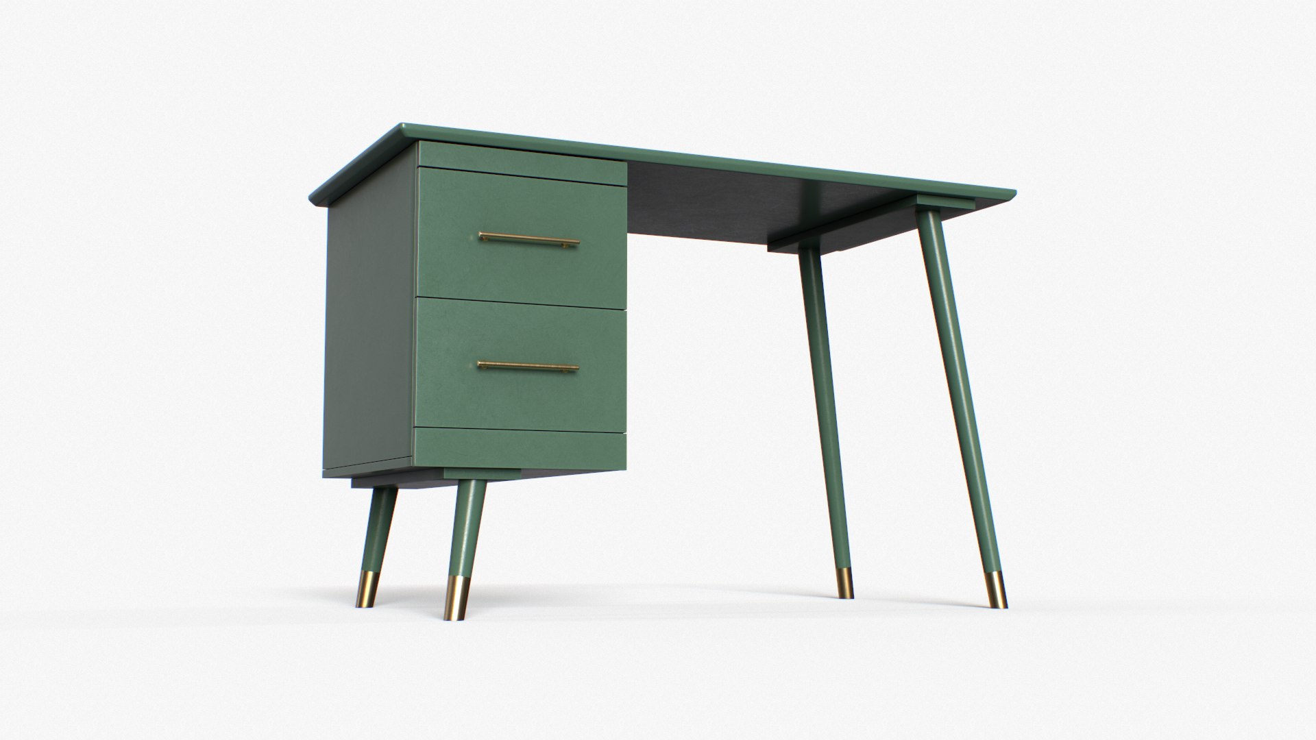 3D LEON Mid Century Desks - TurboSquid 1853694