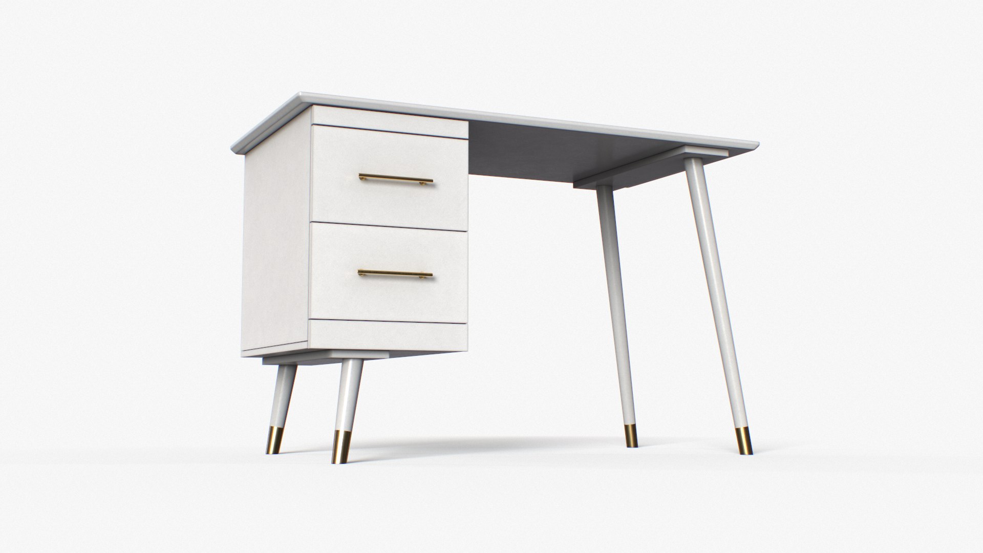 3D LEON Mid Century Desks - TurboSquid 1853694