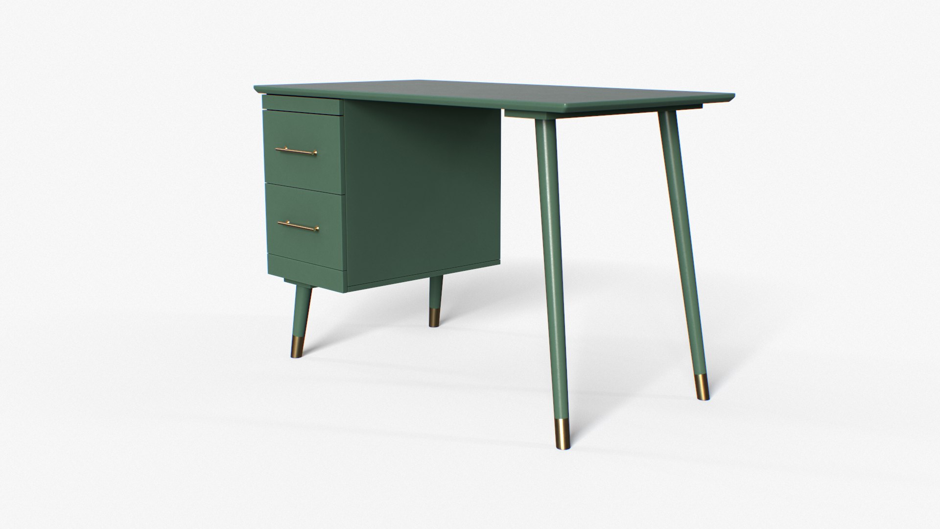 3D LEON Mid Century Desks - TurboSquid 1853694