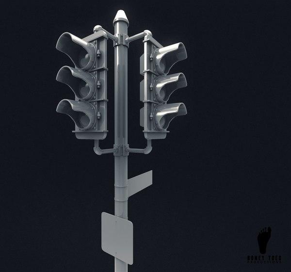3d model of traffic signal