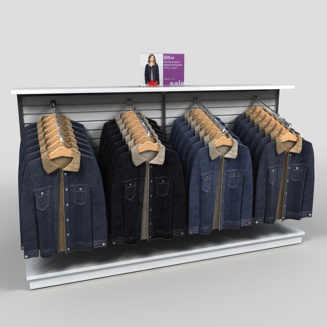 display women coats 3d model