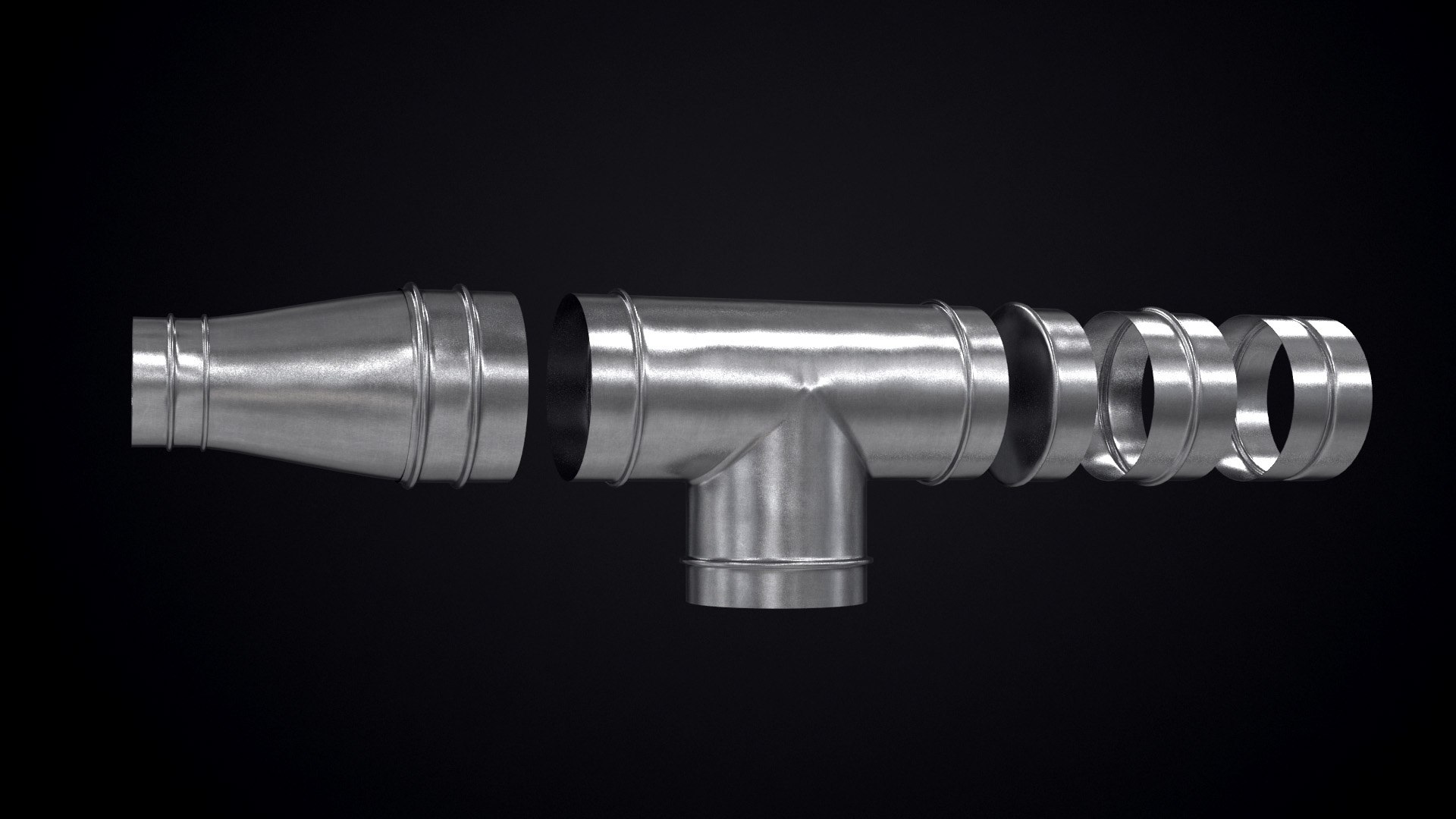 3d Model Ventilation Air Conditioning