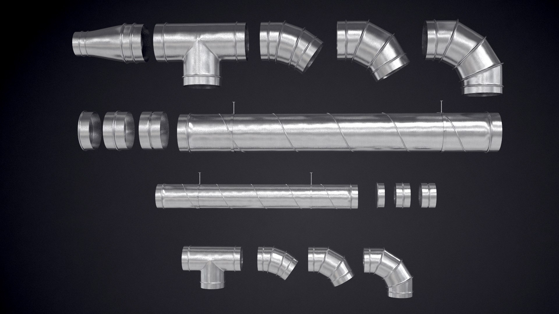 3d Model Ventilation Air Conditioning