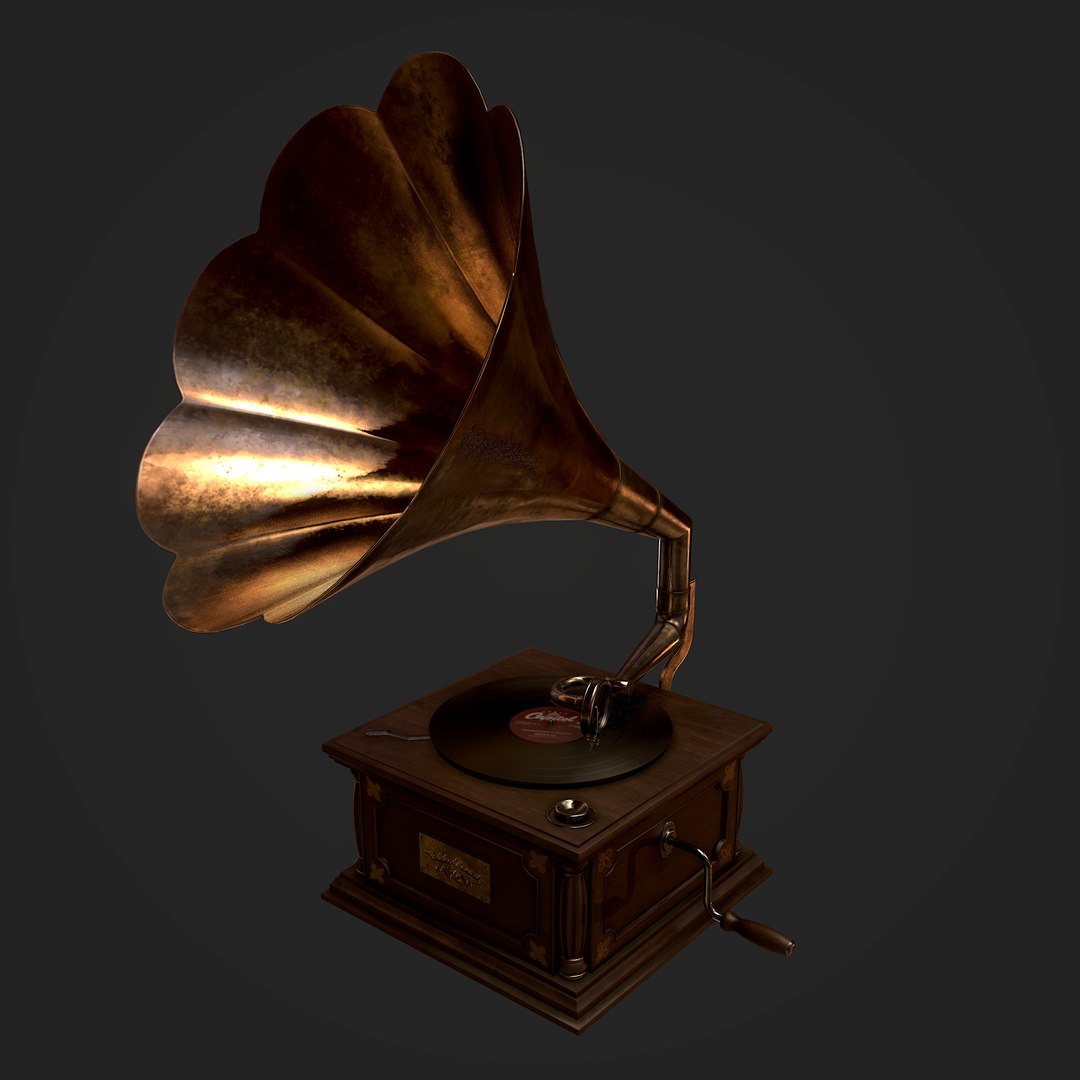 3D Retro Gramophone Model | 1143046 | TurboSquid