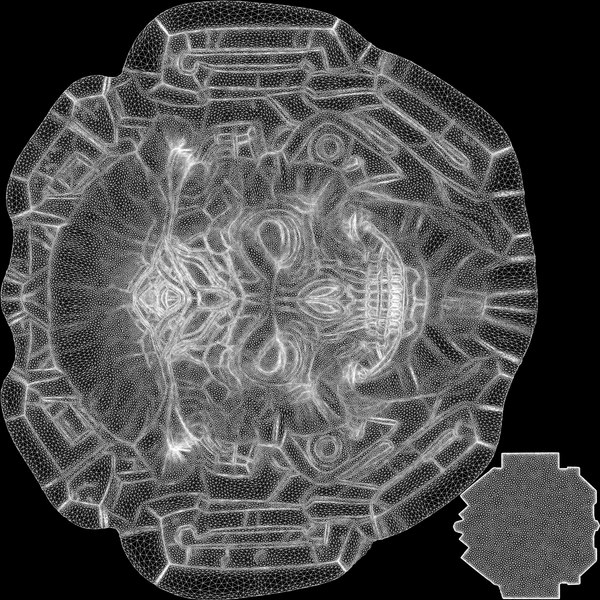 modelo 3d Cráneo tótem tecno 5 - TurboSquid 2205028
