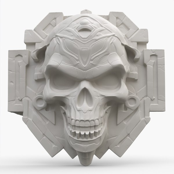 modelo 3d Cráneo tótem tecno 5 - TurboSquid 2205028