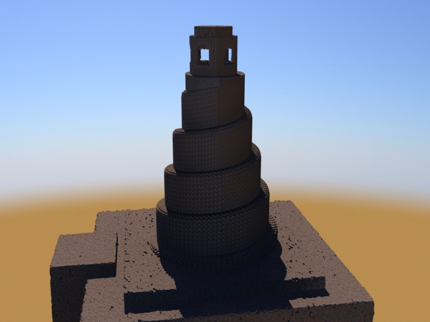 3d Model Ancient Mosque Samara Al