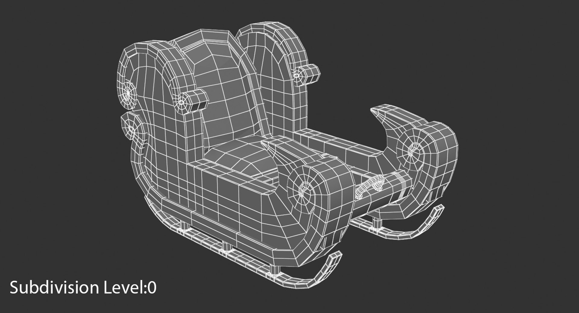 Christmas Sleigh 3D Model - TurboSquid 1344372